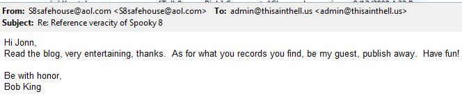 Update on Spooky 8 : This ain't Hell, but you can see it from here