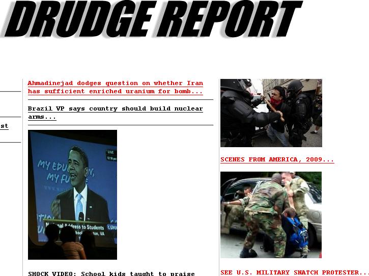 Last word on Drudge video link : This ain't Hell, but you can see it ...