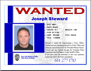 Joseph Earl Steward; phony cop solicits for WWP donations in OH : This ...