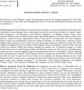 Master Sergeant David R. Halbruner; Benghazi DSC : This ain't Hell, but ...