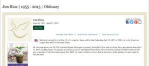 Clinton “Jim” Rios; phony Vietnam vet : This ain't Hell, but you can ...